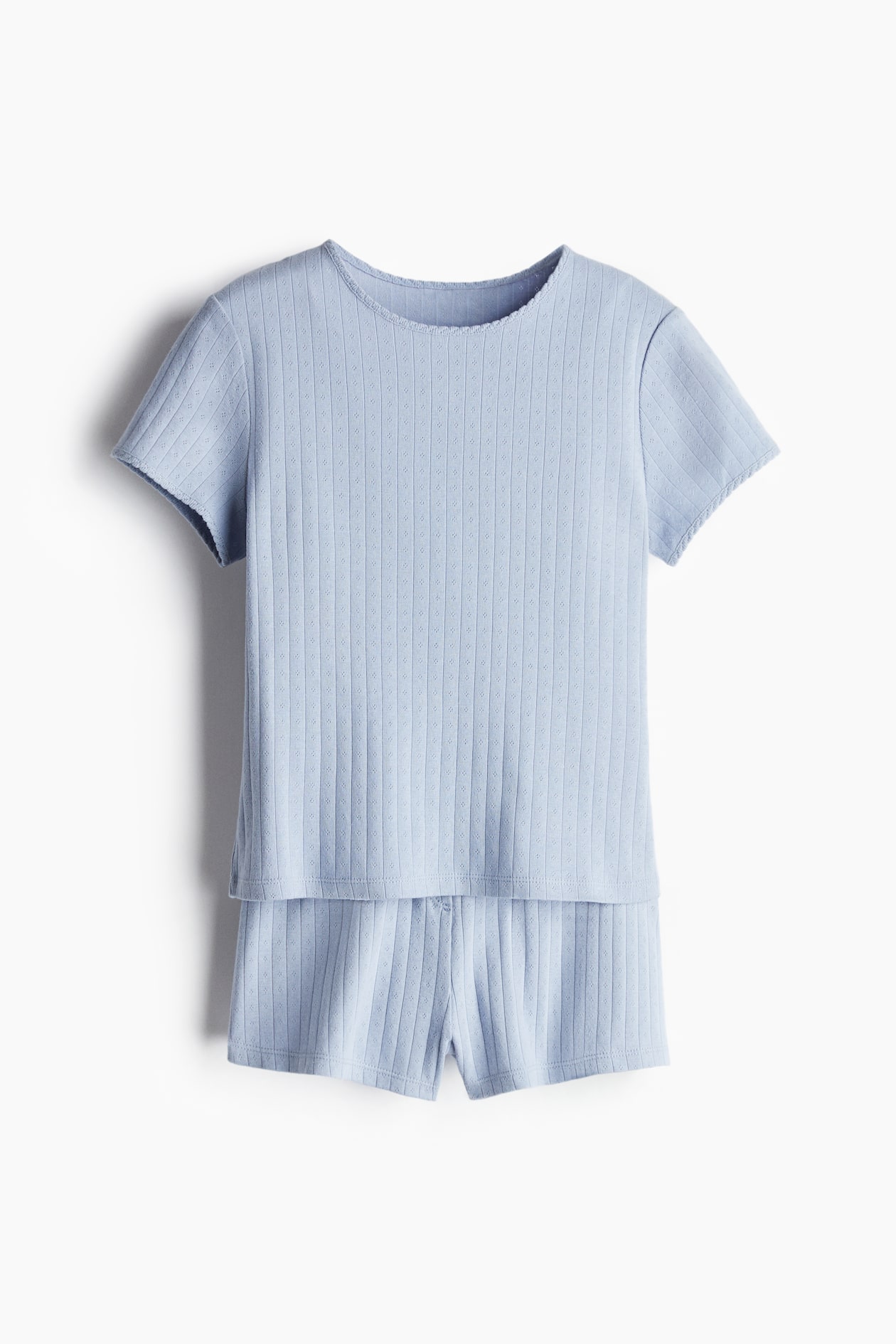 Women's Light dusty blue Pointelle jersey pyjamas | H&M GB