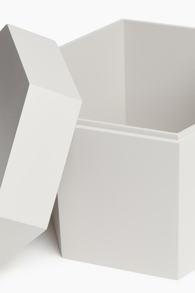 Wooden Storage Box - Light beige - Home All | H&M US