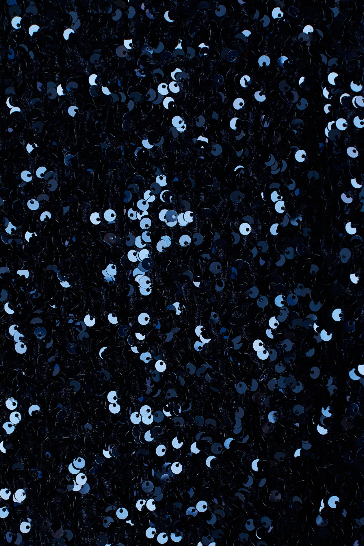 Women's Dark blue MAMA Sequined Dress with Low-Cut Back | H&M US