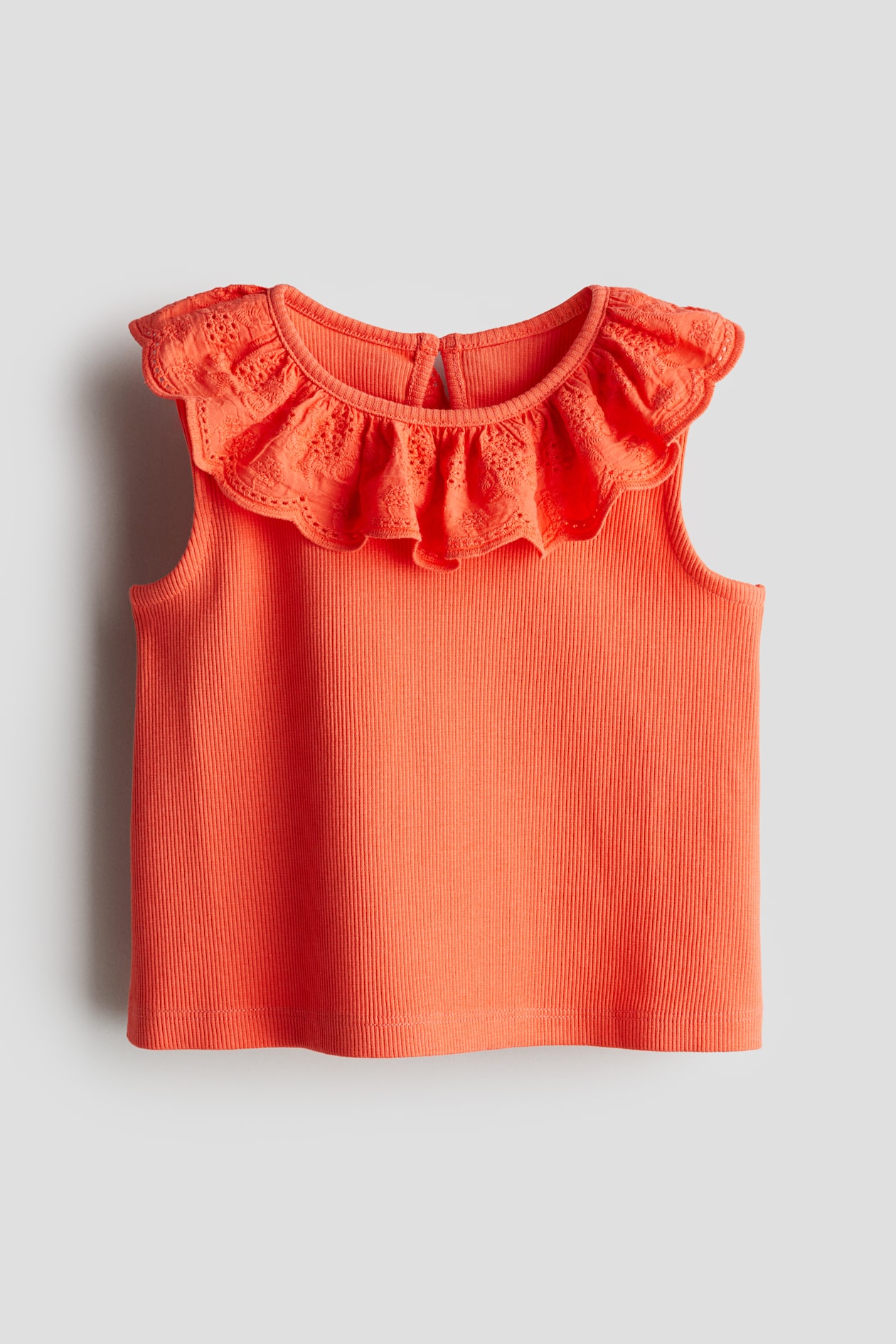 Jersey Top with Collar - Bright red - Kids | H&M US