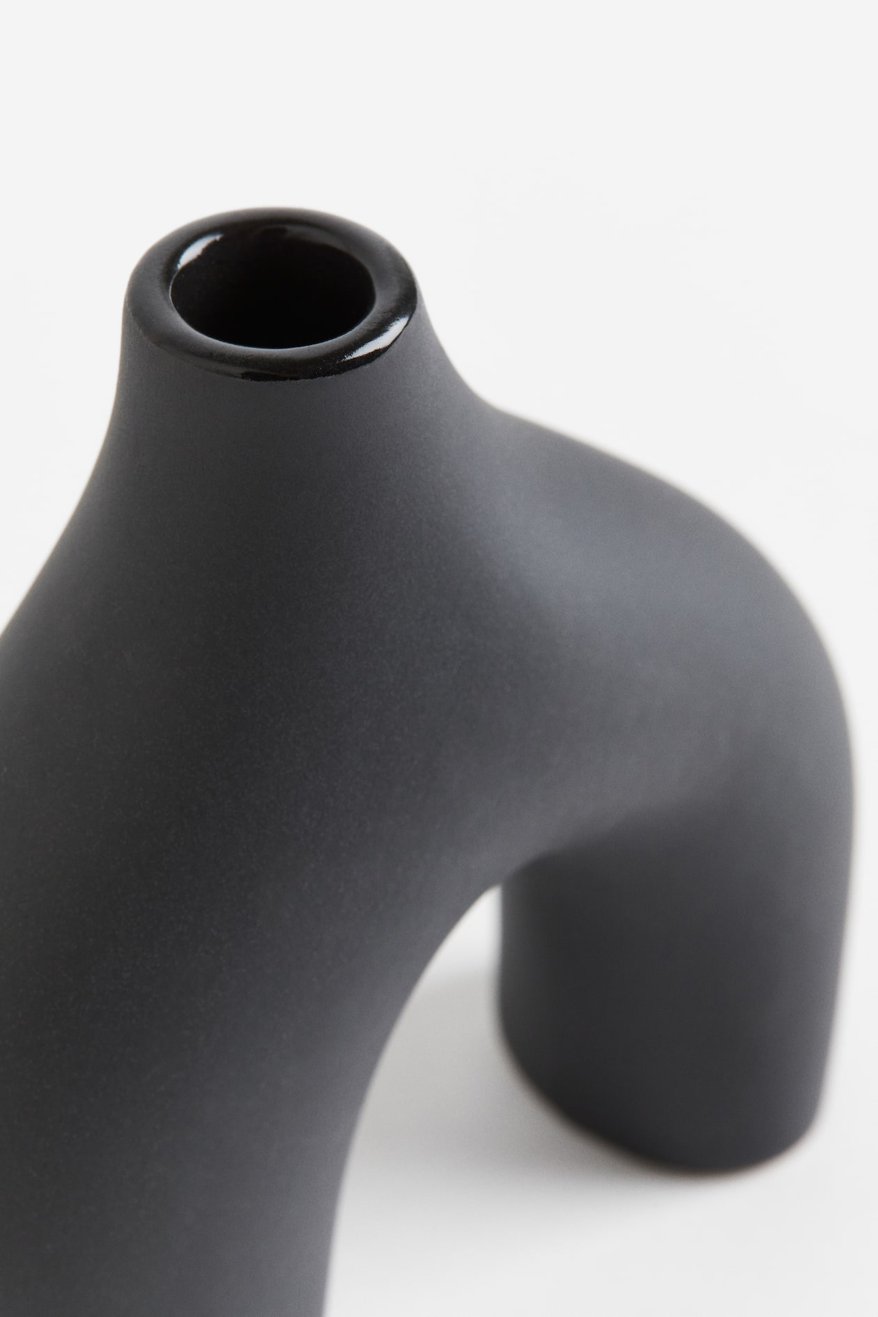 Mini Stoneware Vase - Black - Home All | H&M US