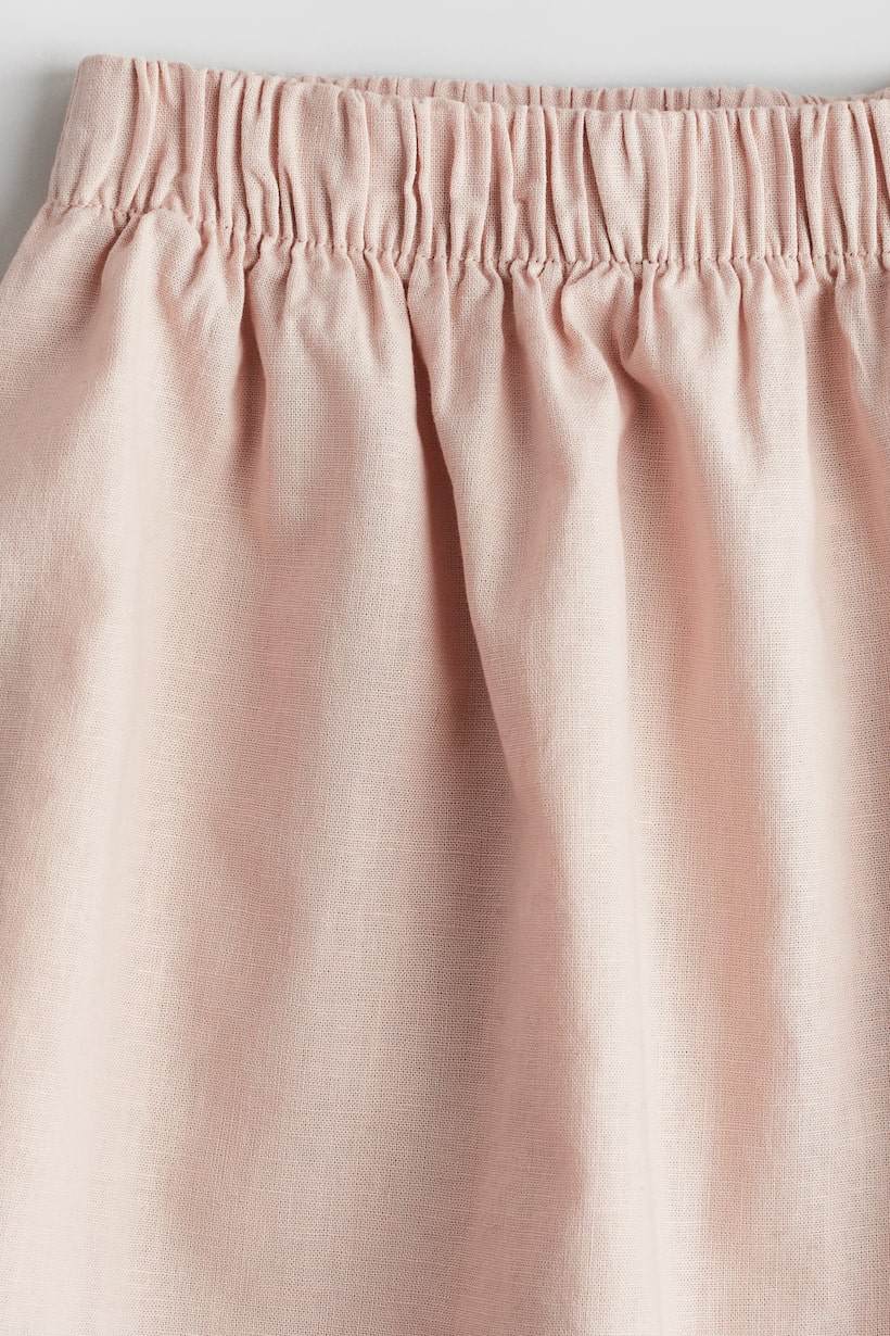 2-piece Linen-blend Set - Light dusty pink - Kids | H&M US