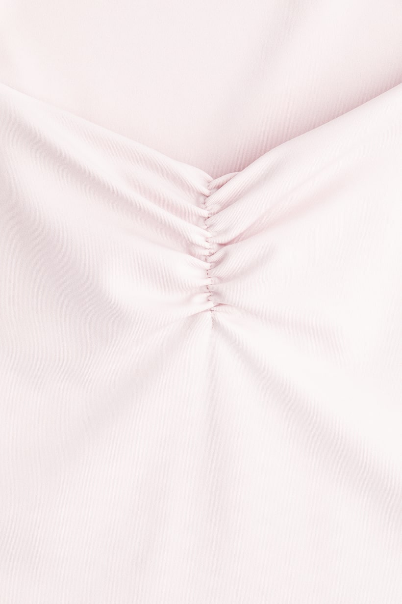 Women's Light pink Gathered Sleeveless Top | H&M US