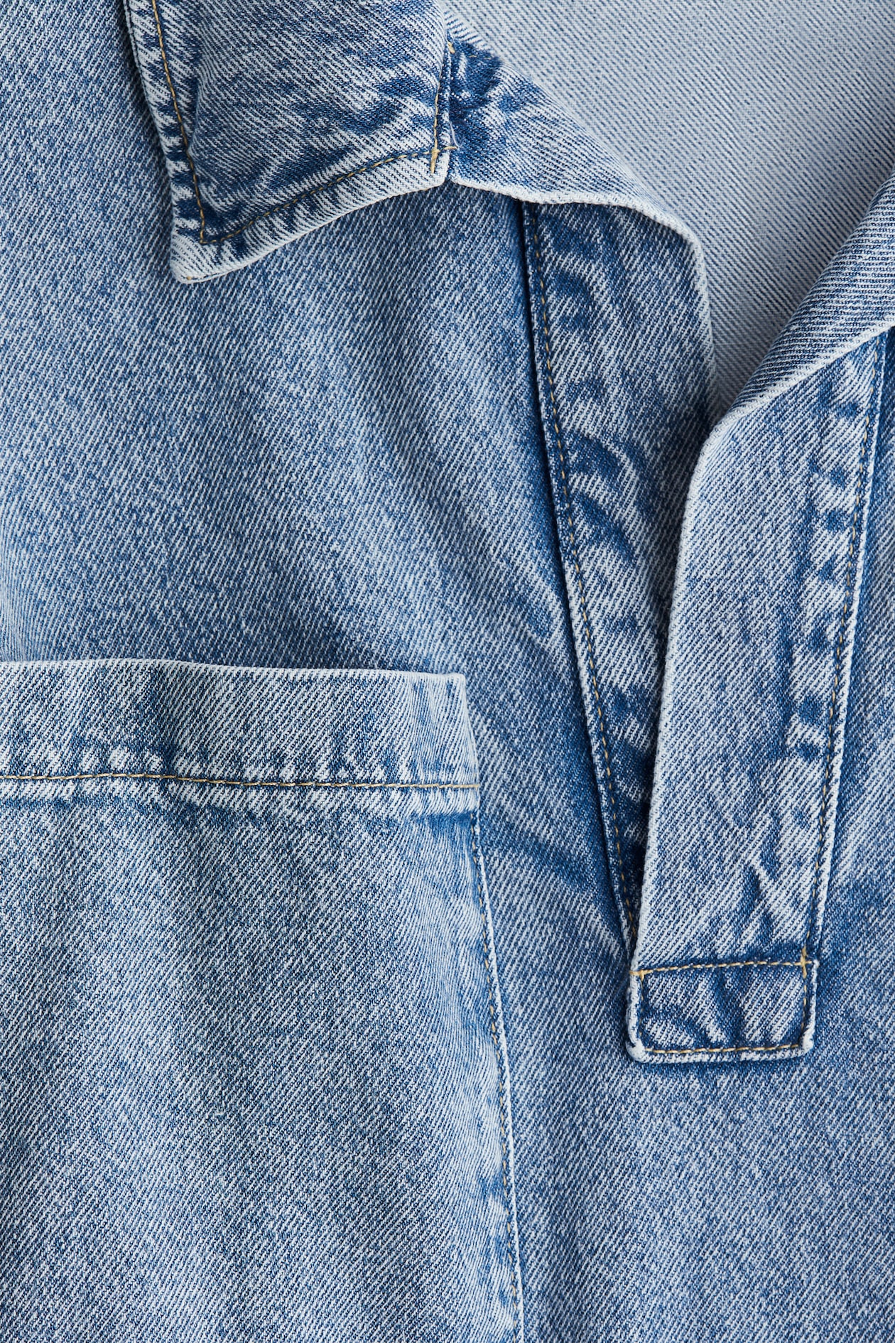 Women's Light denim blue Oversized Pullover Denim Shirt | H&M US