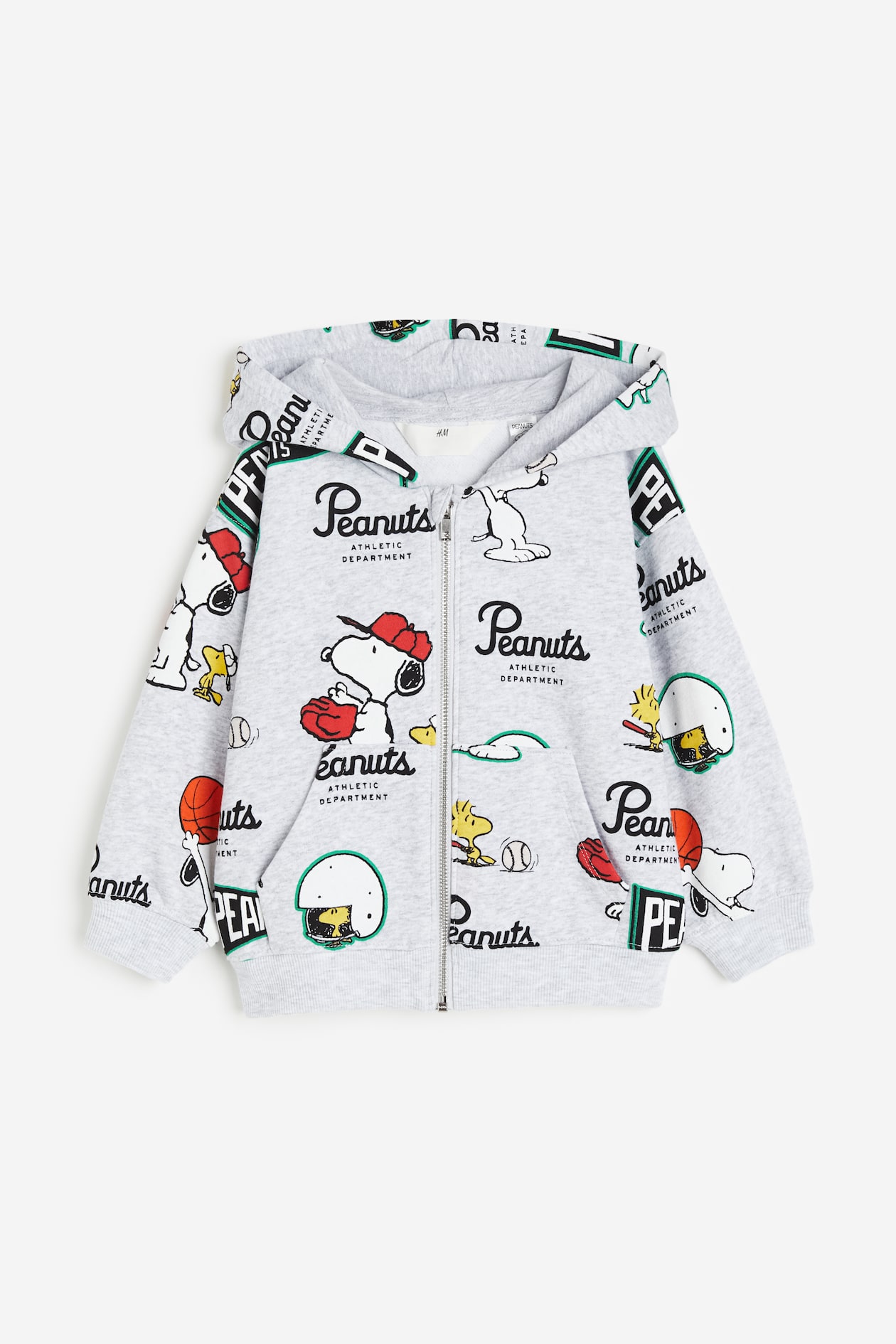 Light gray/Snoopy Printed Hooded Jacket for kids | H&M CA