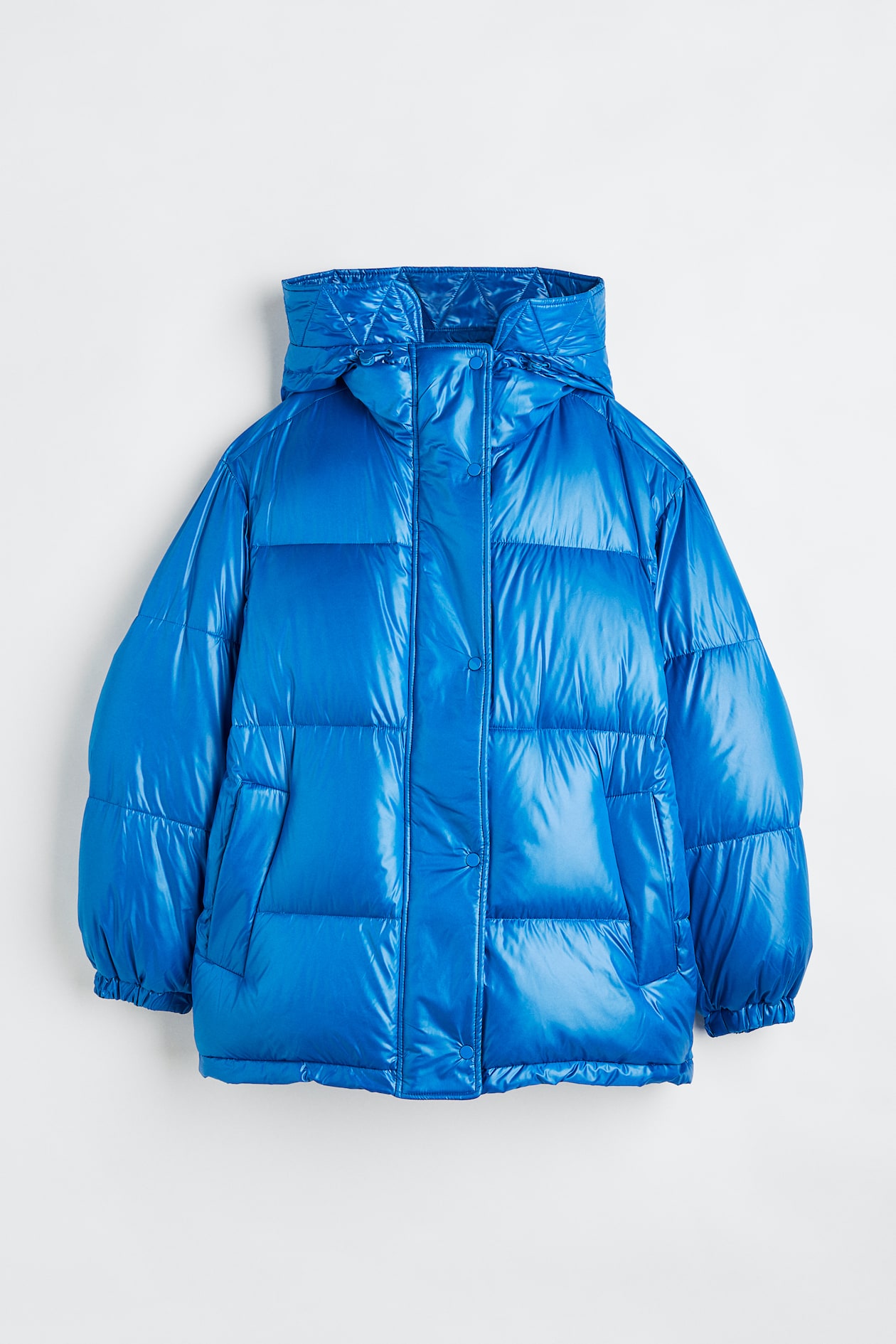 Oversized puffer jacket - Blue - Ladies | H&M GB
