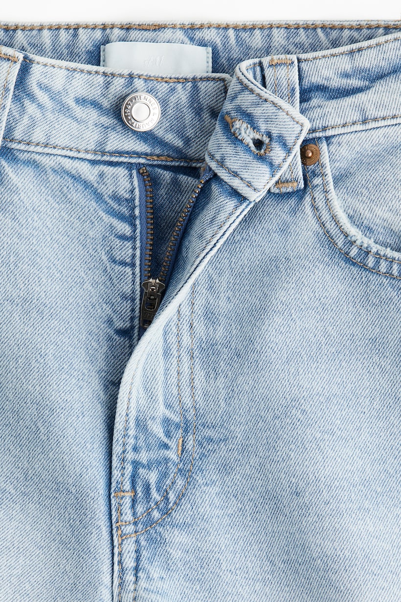 Wide jeans - Light denim blue - Ladies | H&M IN