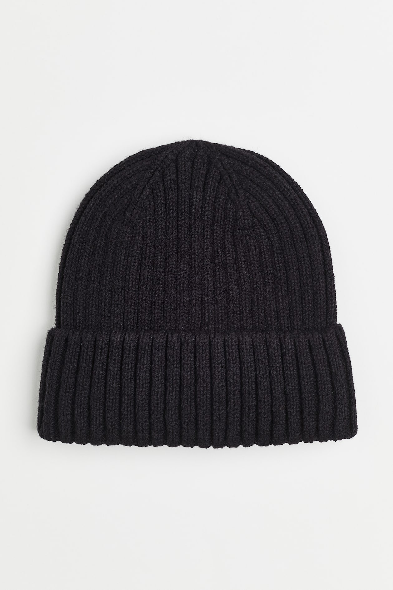 Black Rib-knit beanie for kids | H&M GB