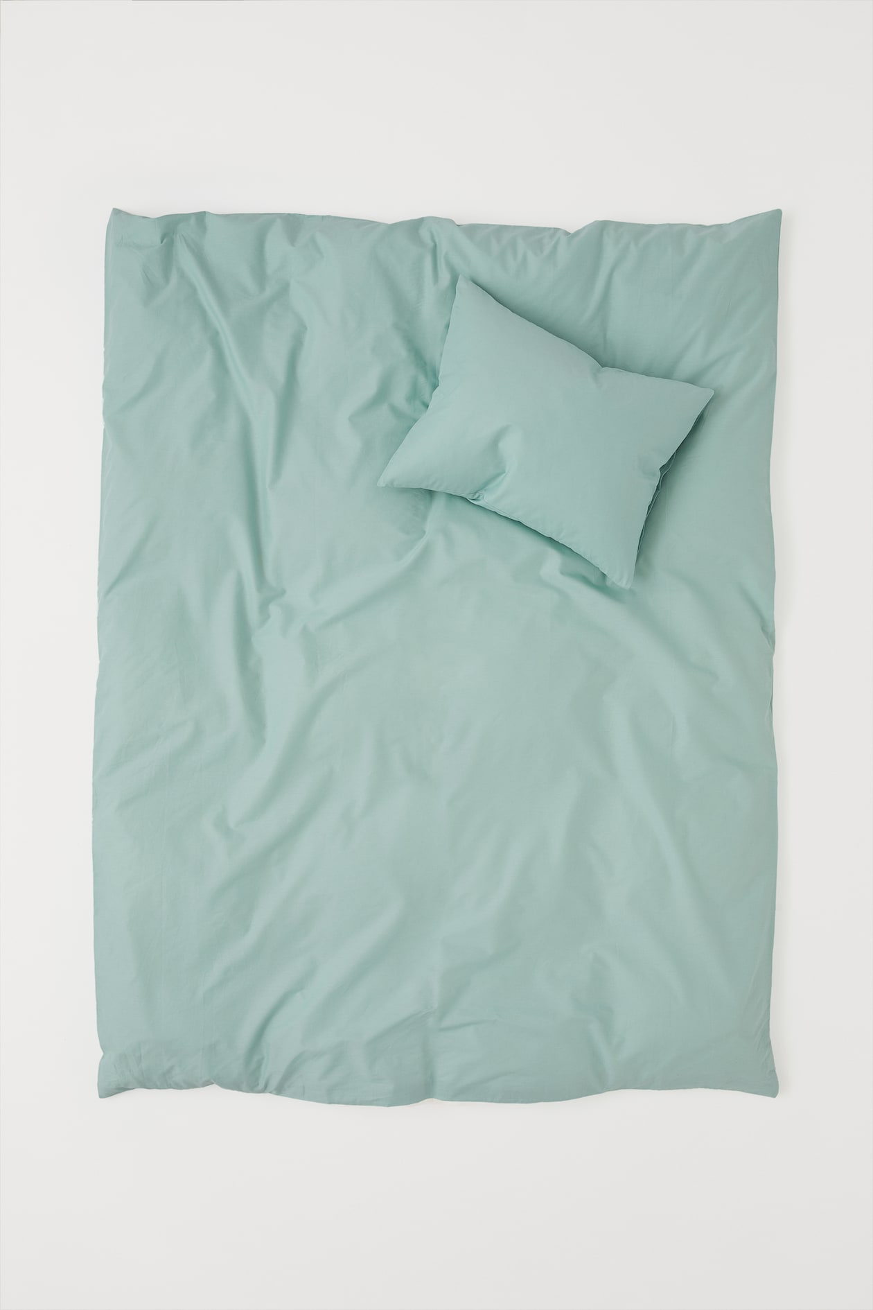 Posteljina za singl krevet od pamuka - Mint green - Home All | H&M RS
