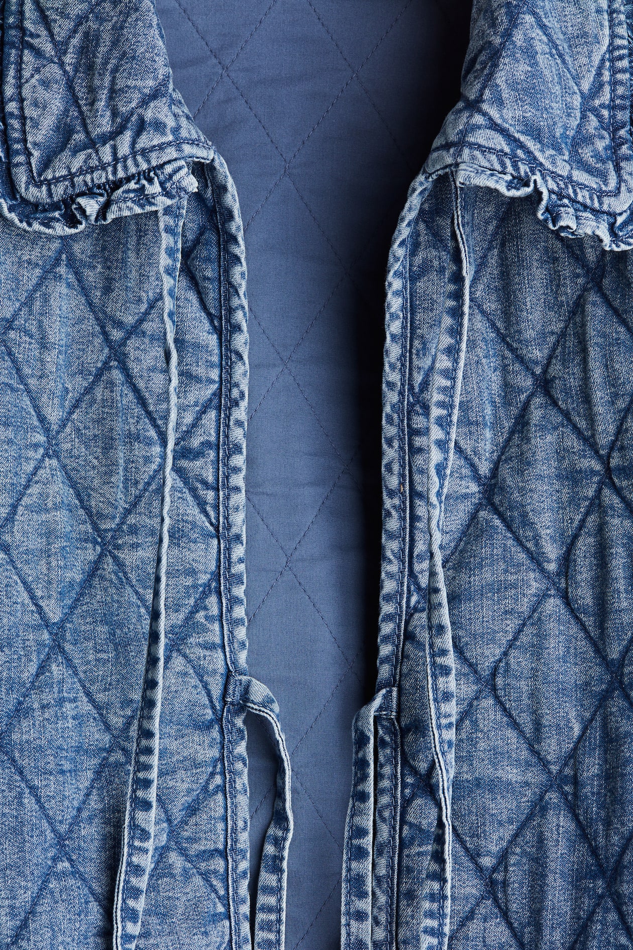Quilted Denim Jacket - Light denim blue - Ladies | H&M US