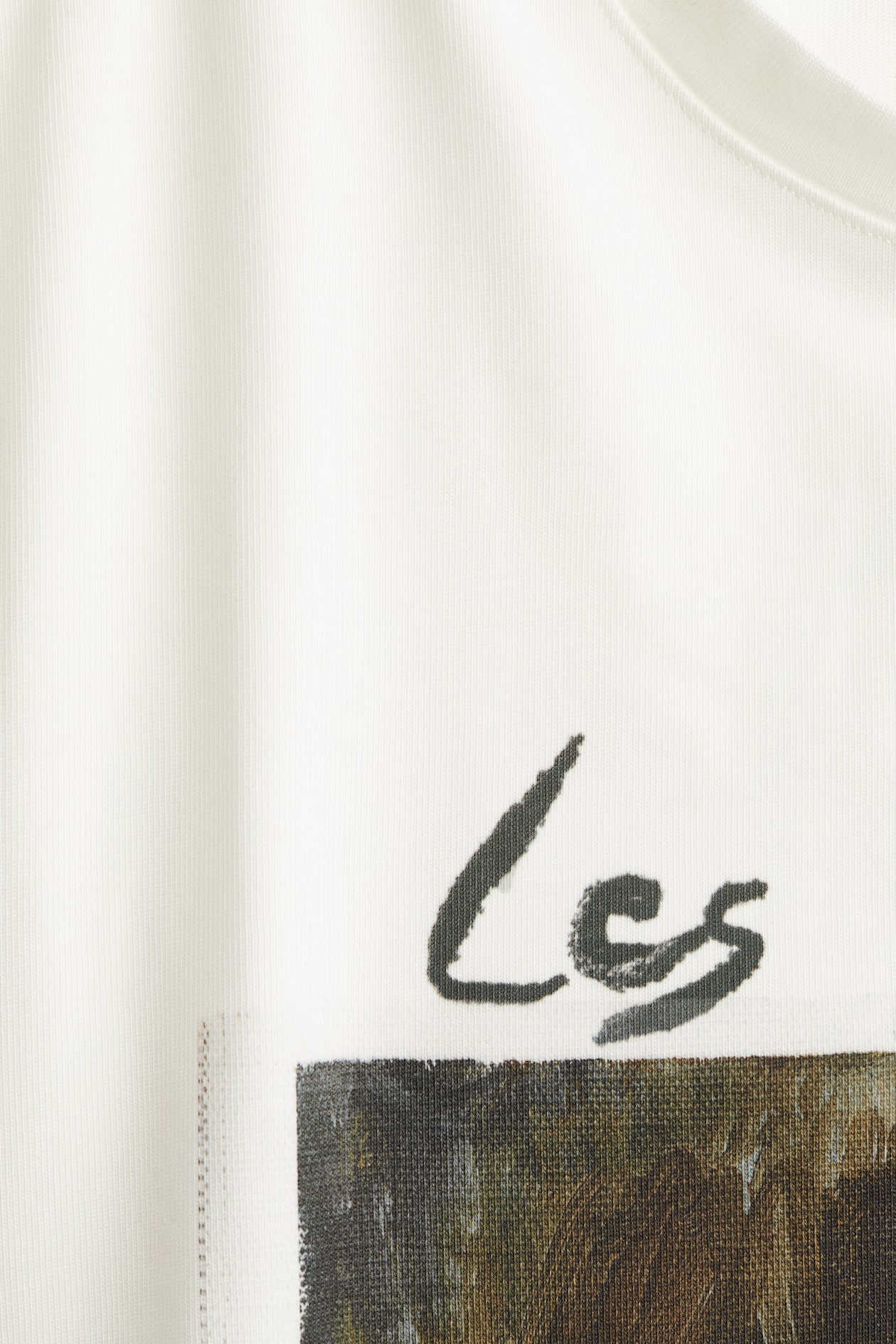 Oversized Printed T-Shirt - White/Les Poémes - Ladies | H&M PH