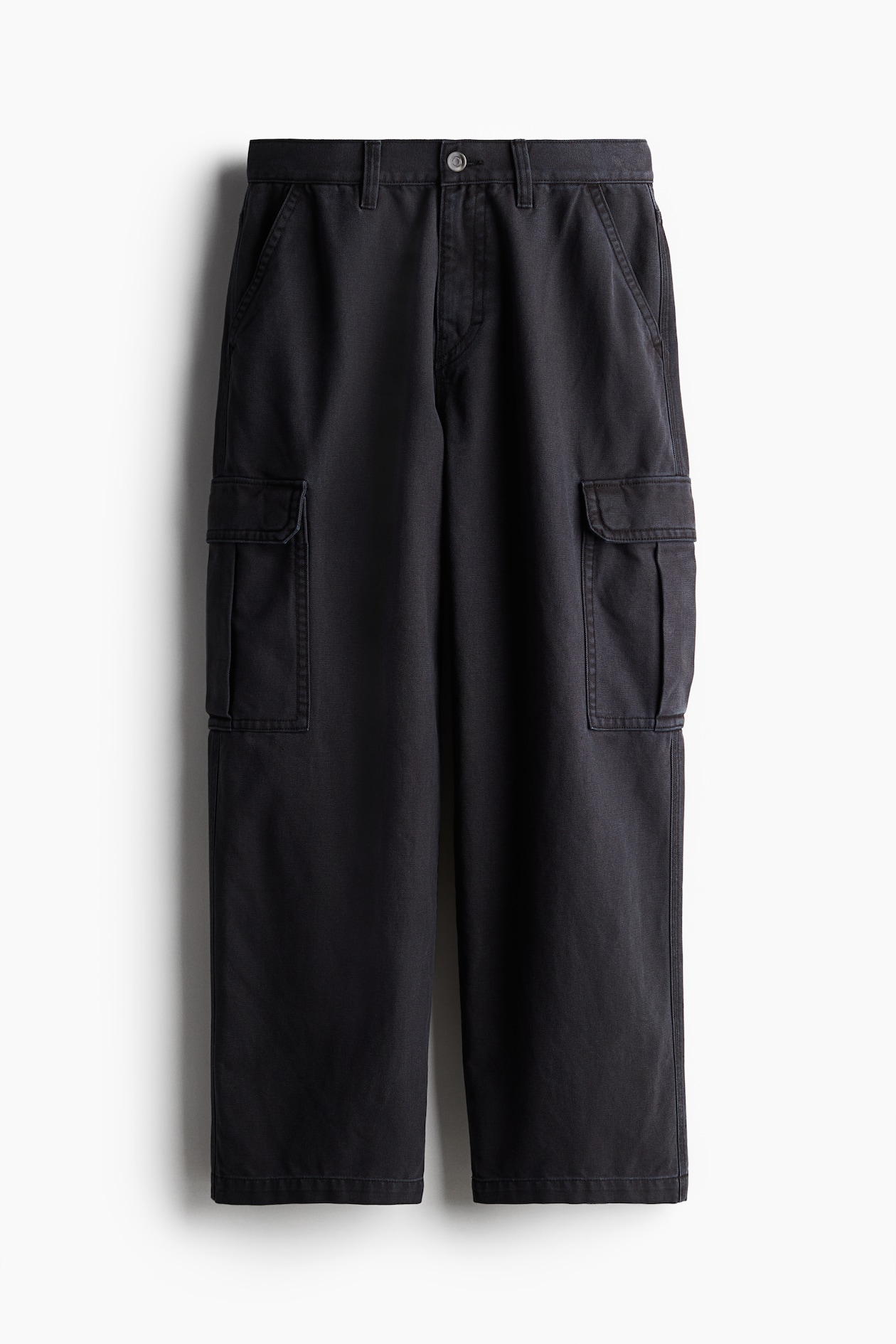 Baggy Fit Cargo Pants - Black - Men | H&M US