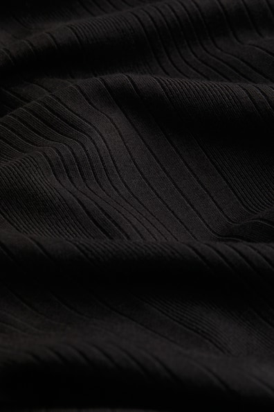 MAMA Ribbed Dress - Black - Ladies | H&M US