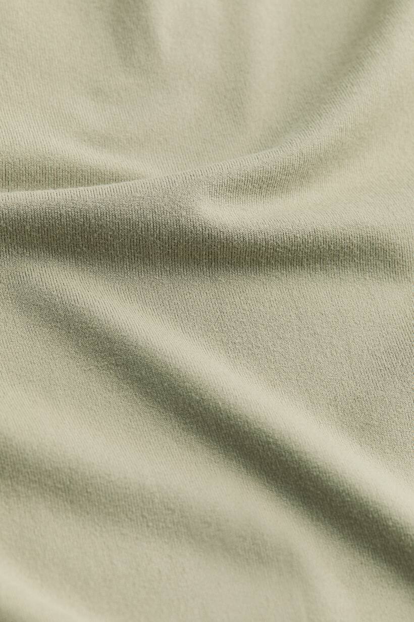 Playera entallada - Verde caqui claro - Ladies | H&M MX