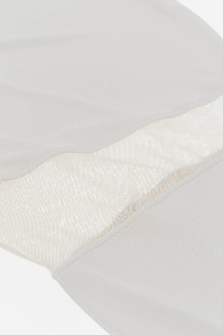 Women's Light gray Mesh-detail Bodycon Dress | H&M CA