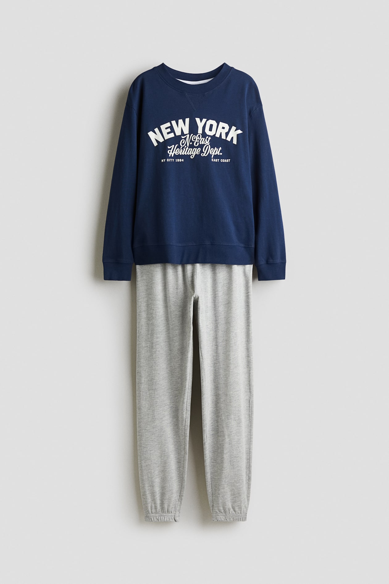 Navy blue/New York Printed cotton pyjamas for kids | H&M GB