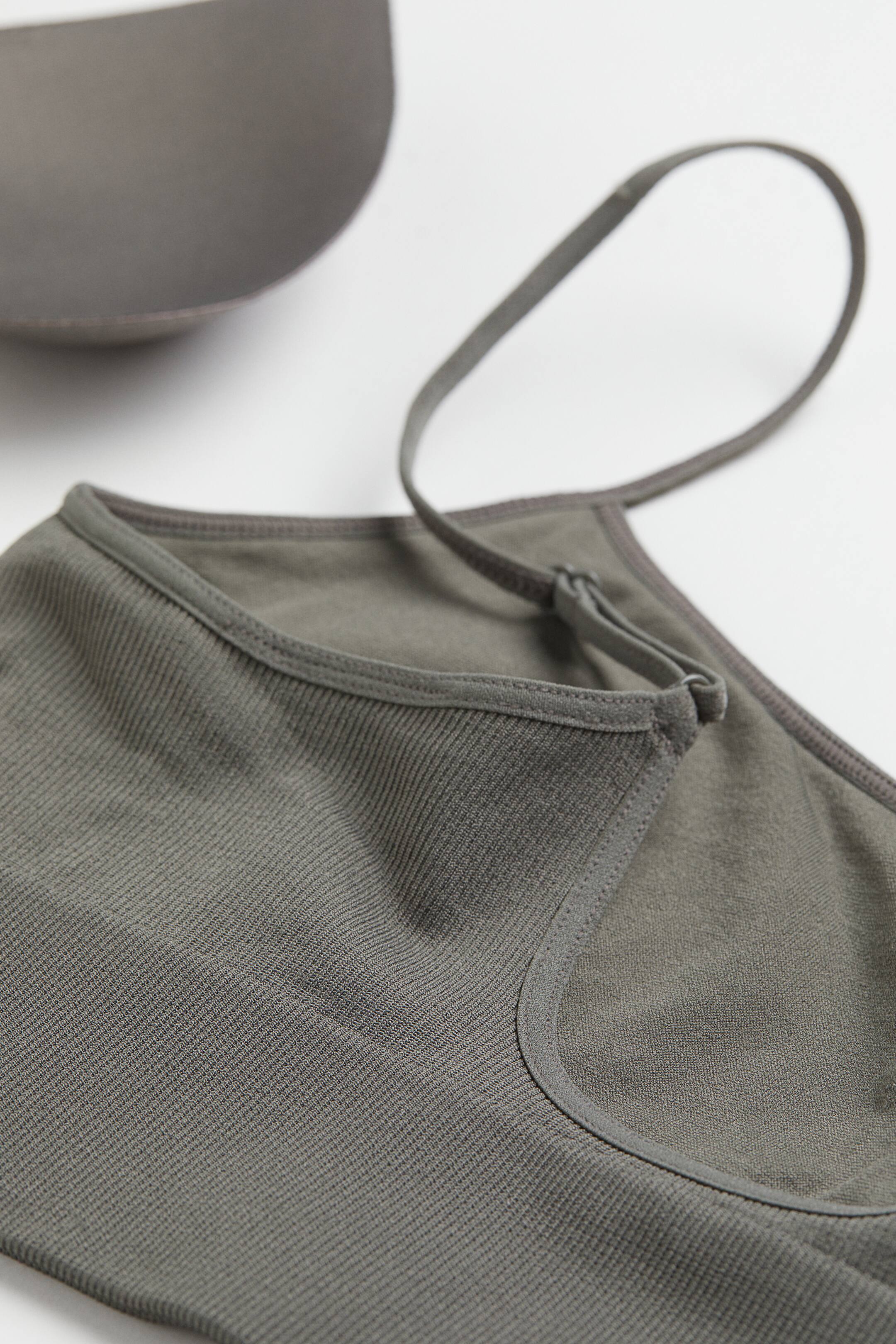 Bralet grudnjak bez šavova - Tamna kaki zelena - Ladies | H&M RS