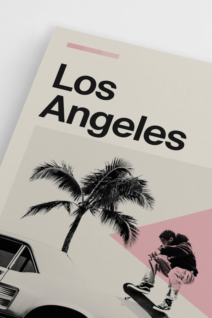 Los Angeles Poster - Beige - Postery - Home All | H&M DE