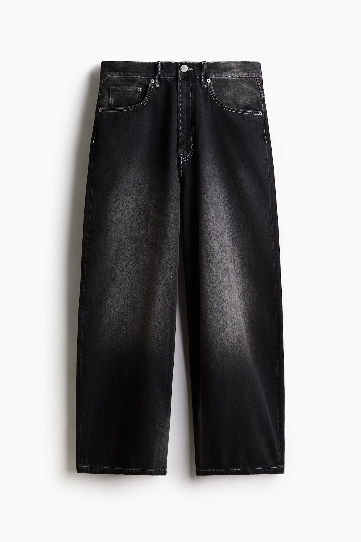 Men’s Black Super Baggy Jeans | H&M US
