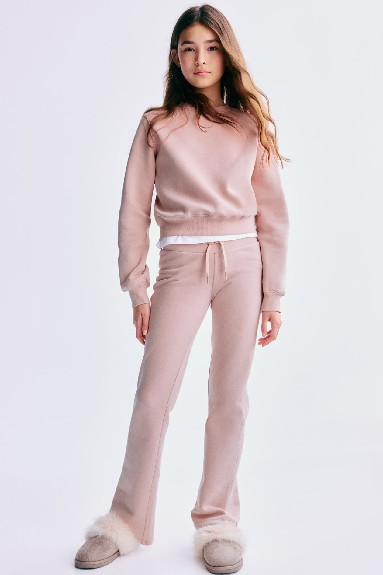 Conjunto 2 piezas en french terry interior peinado - Rosa antiguo ...