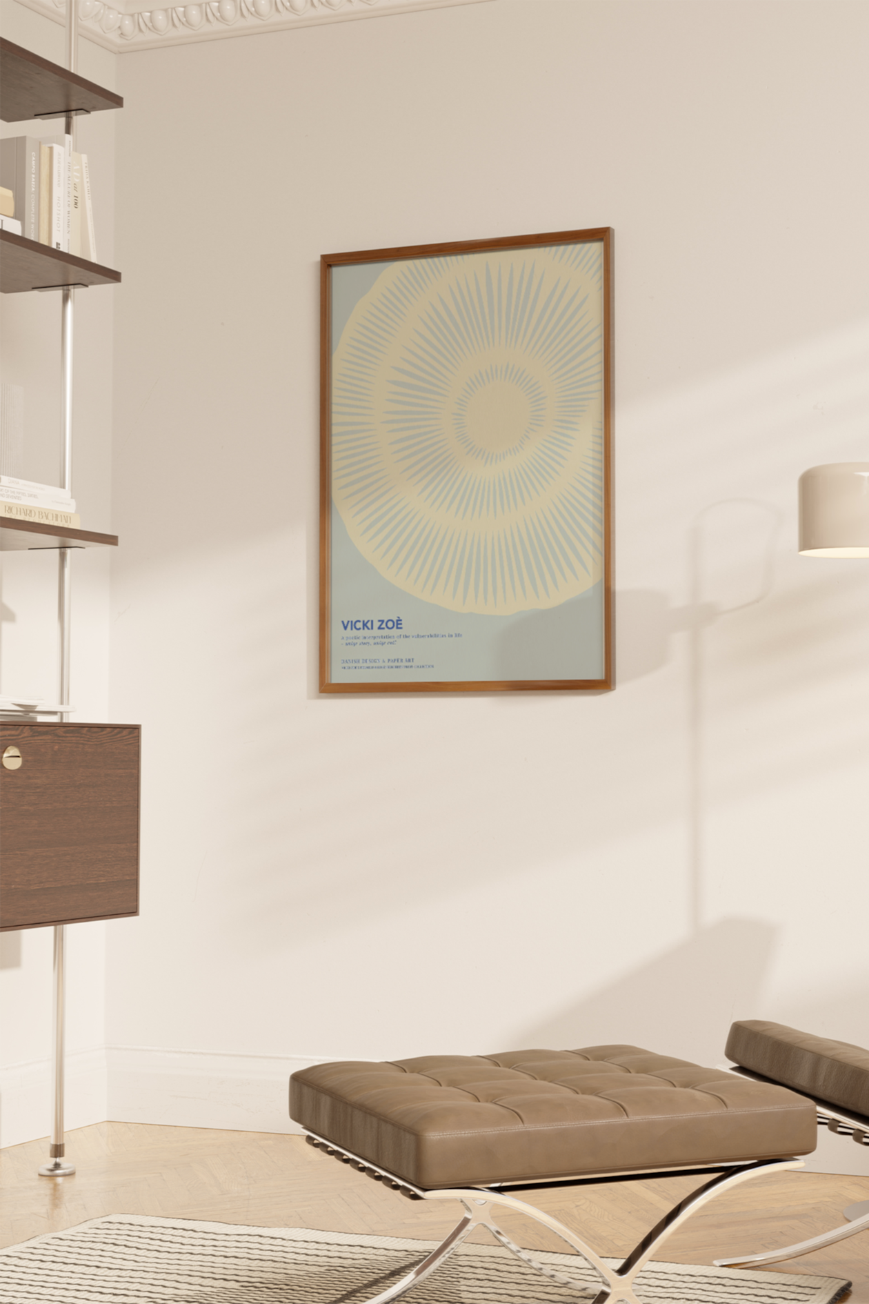 Vicki Zoé - The Uniqueness Of You - Light Blue - Azul / Crema - Poster ...