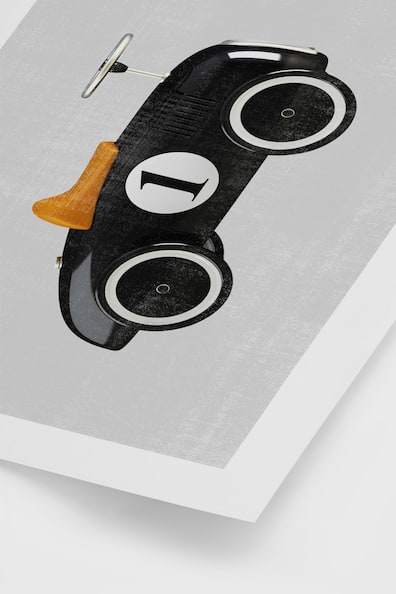 Toy Car Poster - Noir/jaune/gris - Postery - Home All | H&M FR