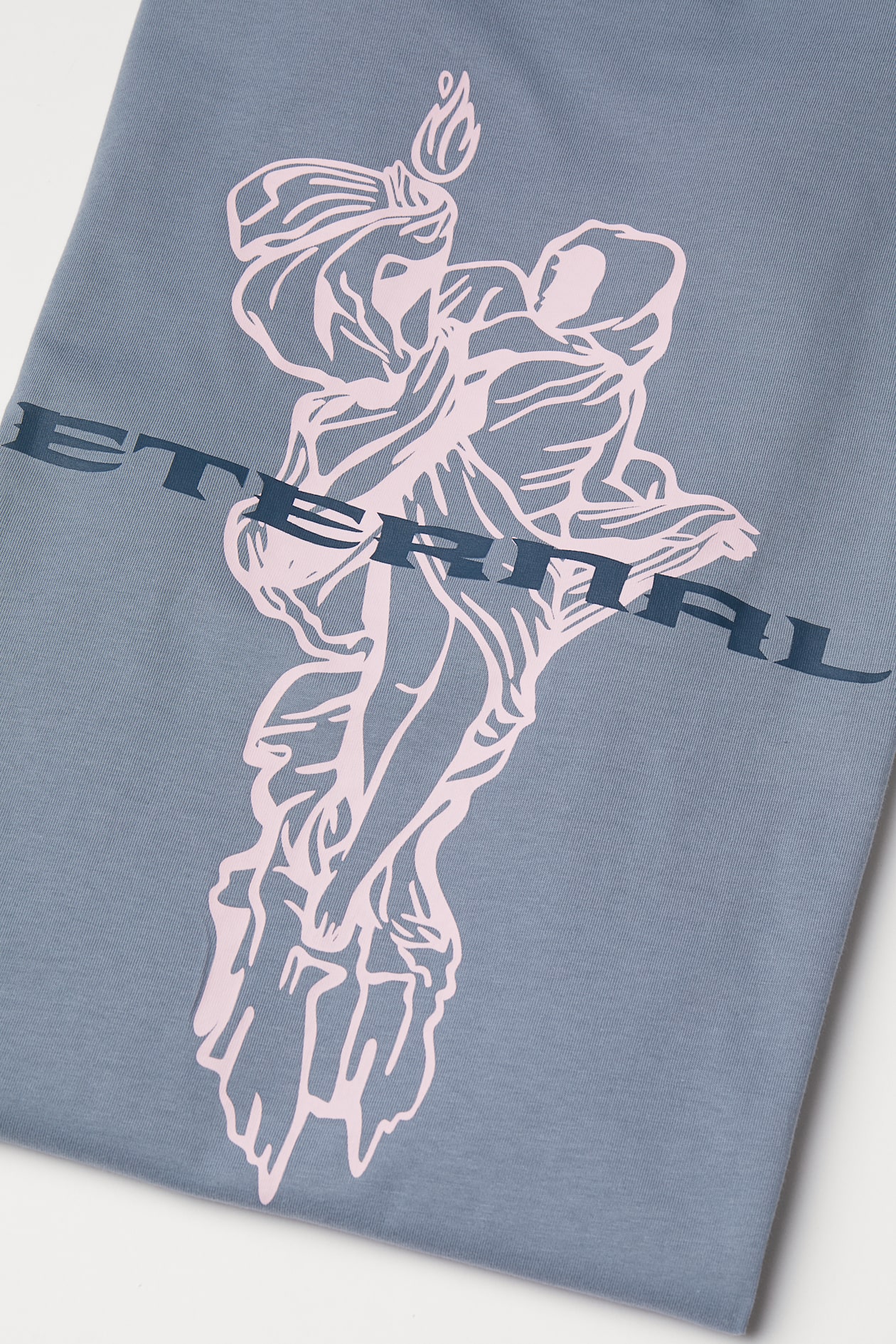 Loose Fit Printed T-shirt - Blue/Eternal - Men | H&M US