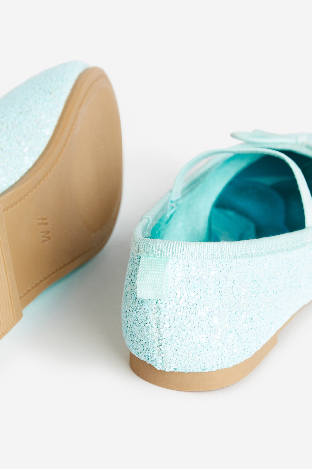 Turquoise/Disney Princesses Glittery Ballet Flats for kids | H&M CA