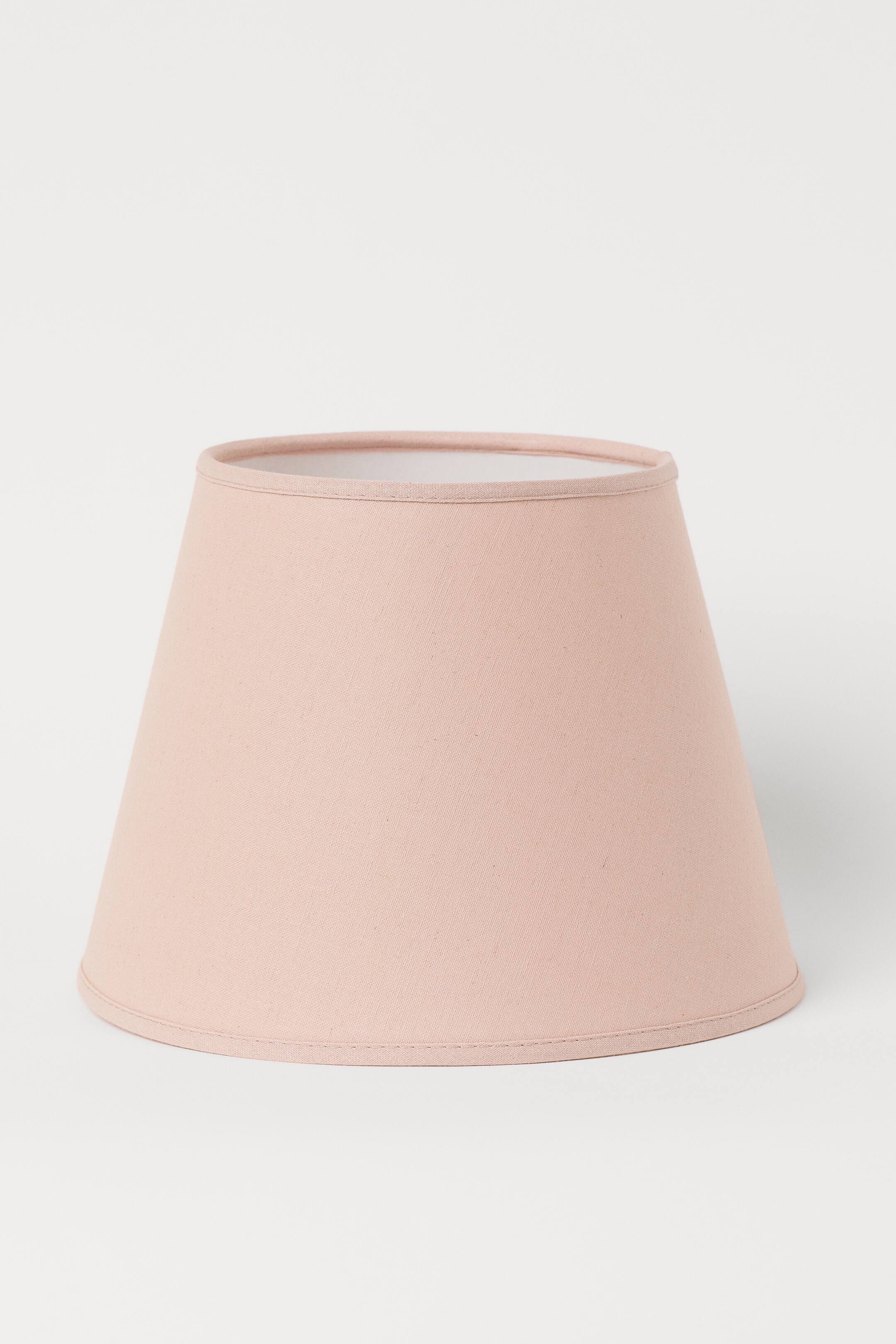 Lampenschirm aus Leinen - Mattrosa - Home All | H&M AT