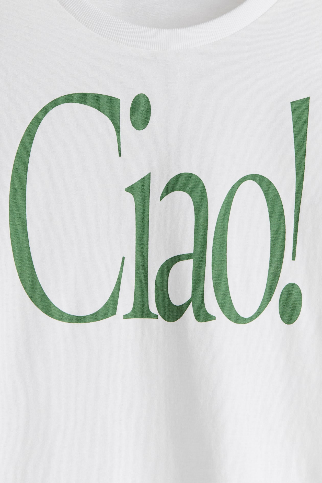 프린트 티셔츠 - 화이트/Ciao! - 여성 | H&M KR