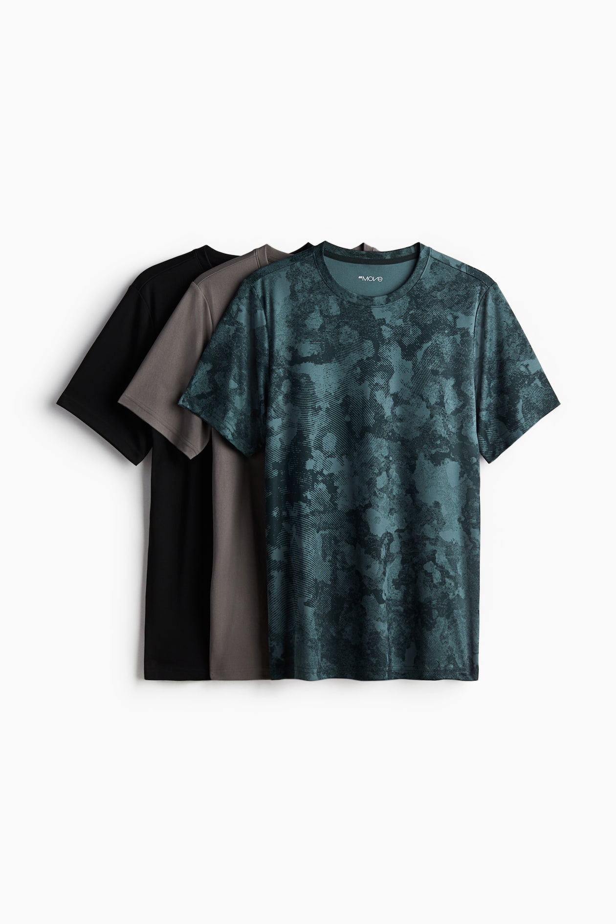 3-pack Regular Fit sports tops with DryMove™ - Green/Greige/Black - Men ...