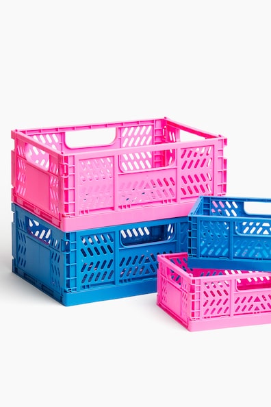 Foldable storage crate - Pink - Home All | H&M GB