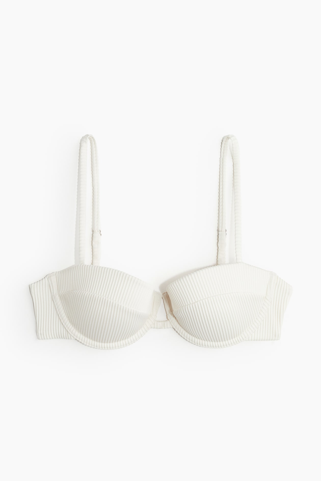 Wattiertes Balconette-Bikinitop - Weiß - Ladies | H&M DE