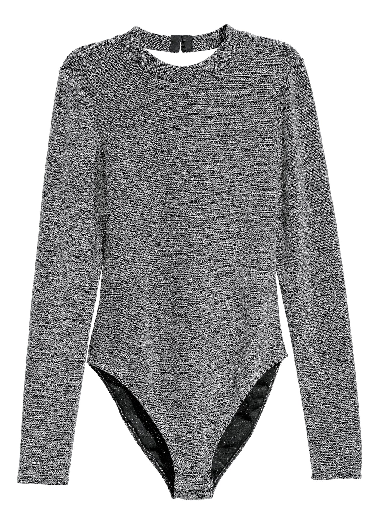 Body brillante - Negro/Plateado - MUJER | H&M ES