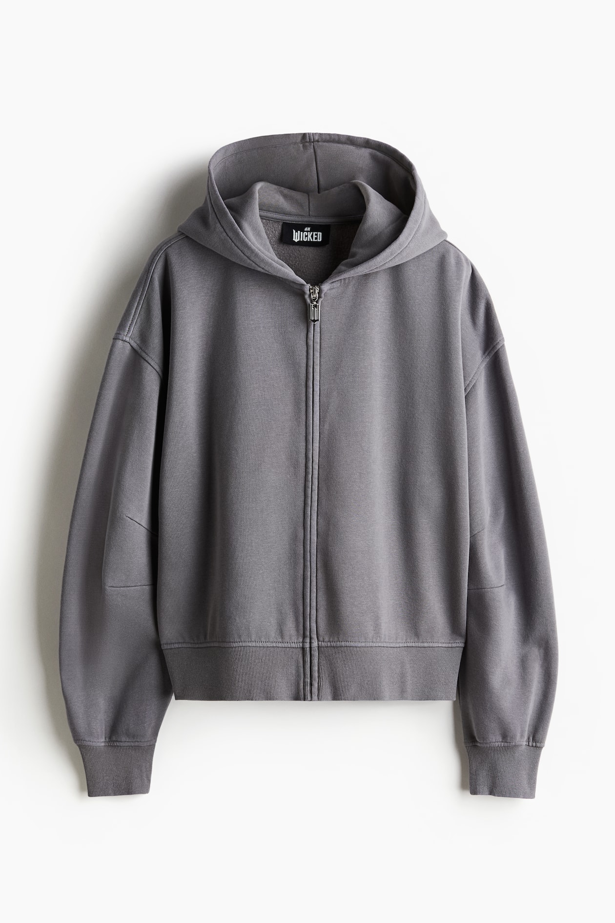 Printed Hooded Jacket - Gray/Wicked - Ladies | H&M US