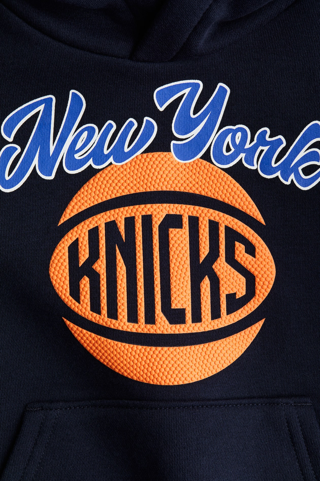Navy blue/New York Knicks Printed hoodie for kids | H&M SG