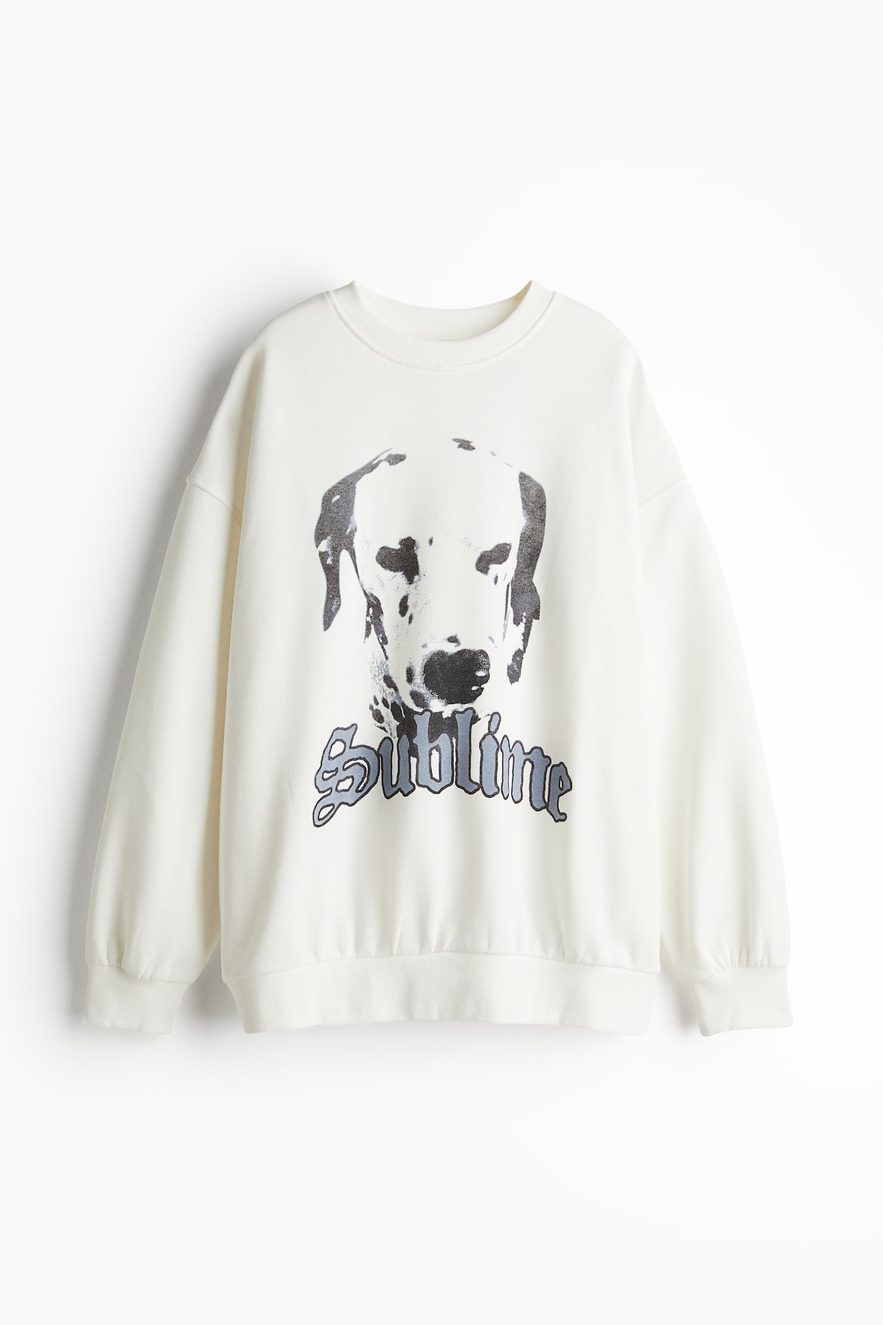 Women's Cream/Sublime Oversized printed sweatshirt | H&M GB