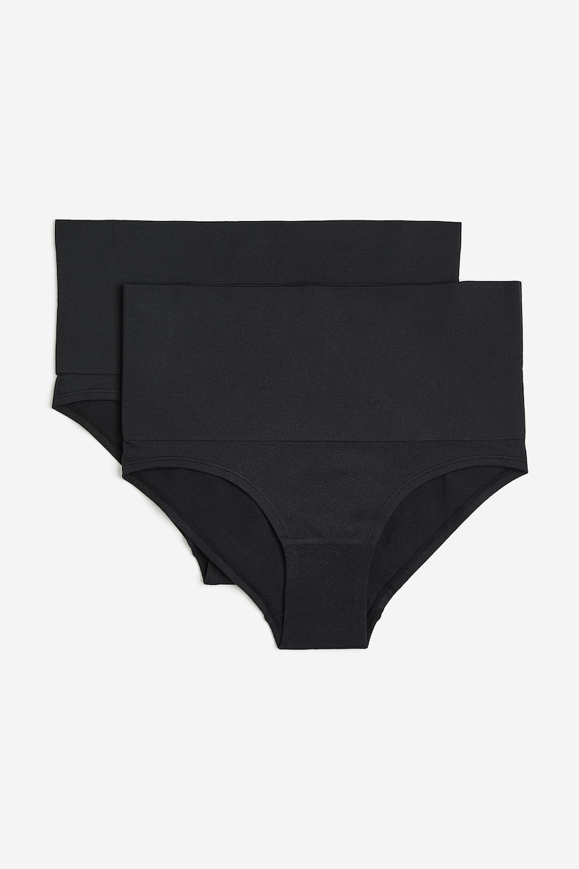 2-pack Medium Shaping Briefs - Black - Ladies | H&M US