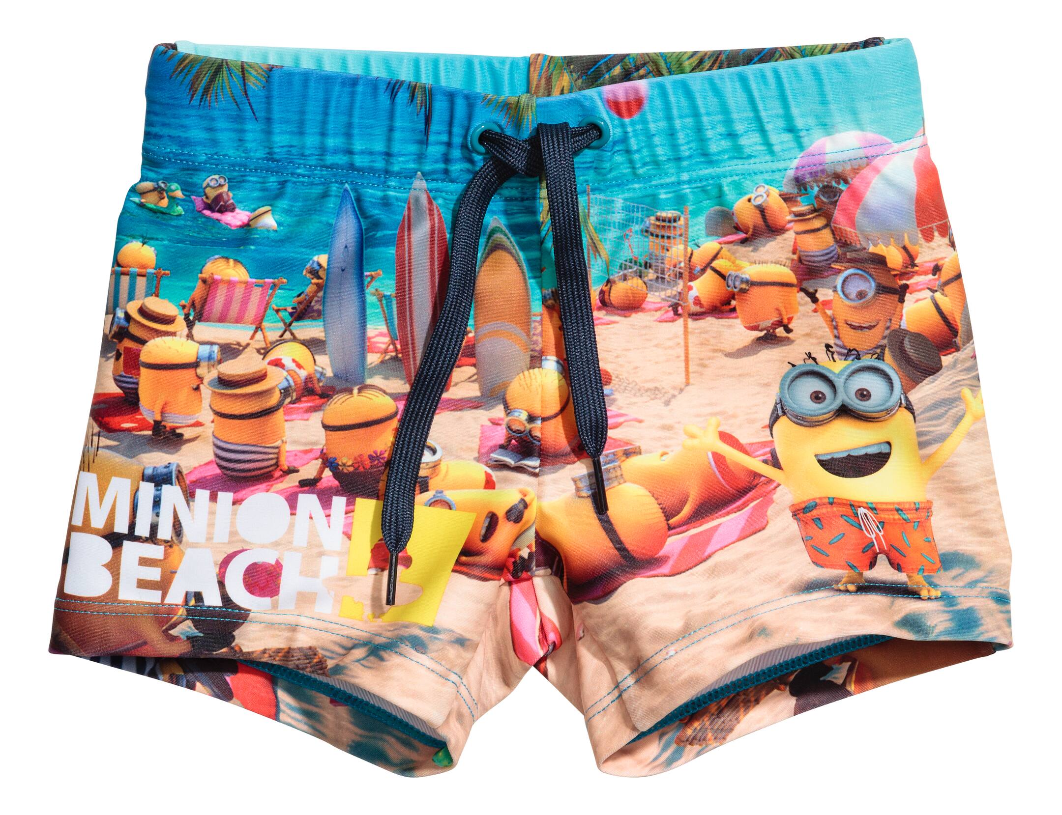 Printed swimming trunks - Beige/Minions - Kids | H&M GB