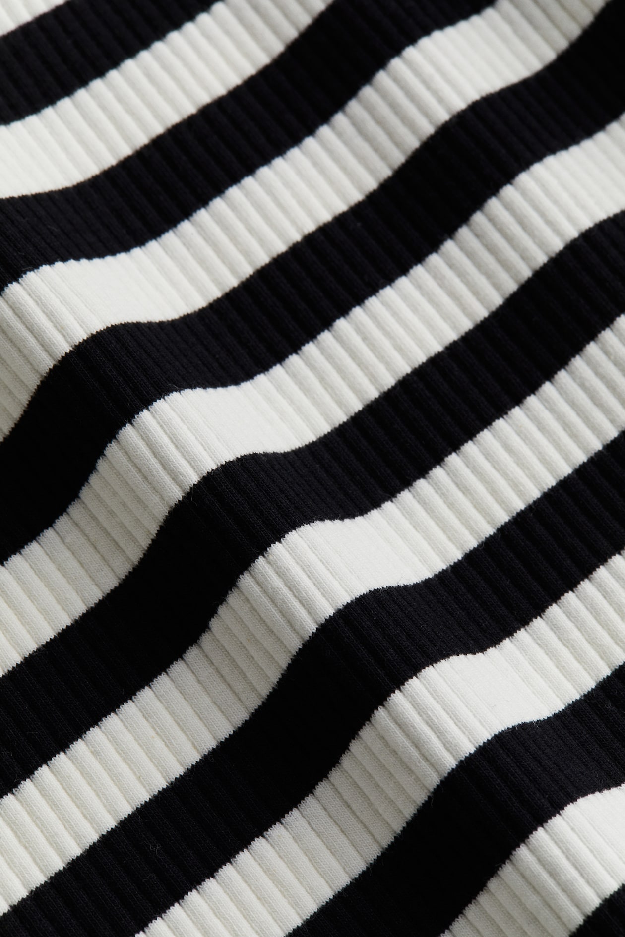 Ribbed Tank Top - White/black striped - Ladies | H&M US