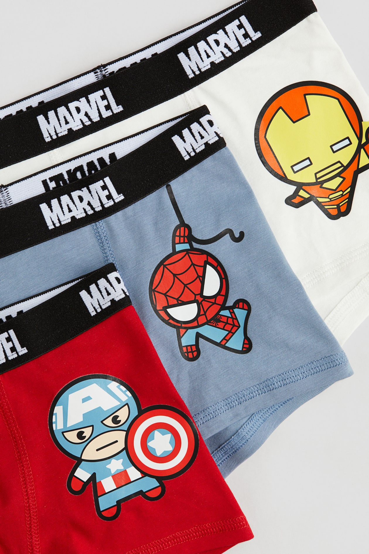 5er-Pack Trunks - Hellgraumeliert/Rot/Marvel - Kids | H&M DE