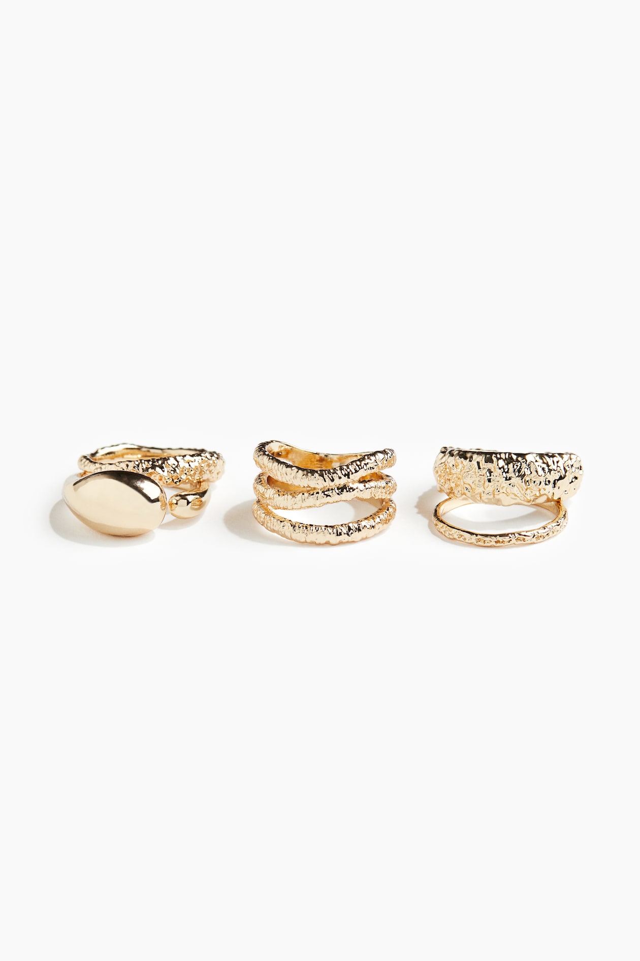 5-Pack Rings - Gold-colored - Ladies | H&M US