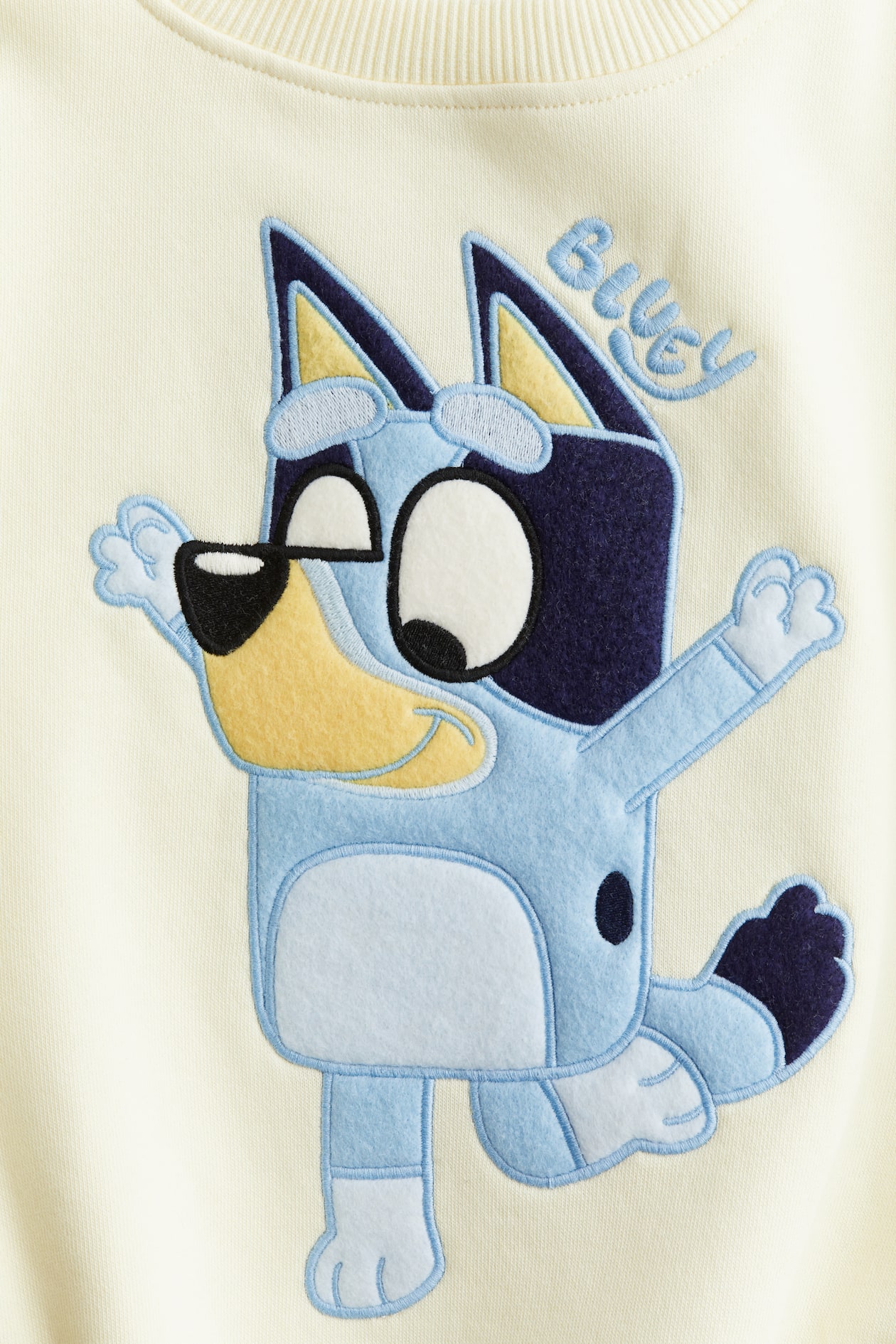 Light yellow/Bluey Sweatshirt with Motif for kids | H&M US