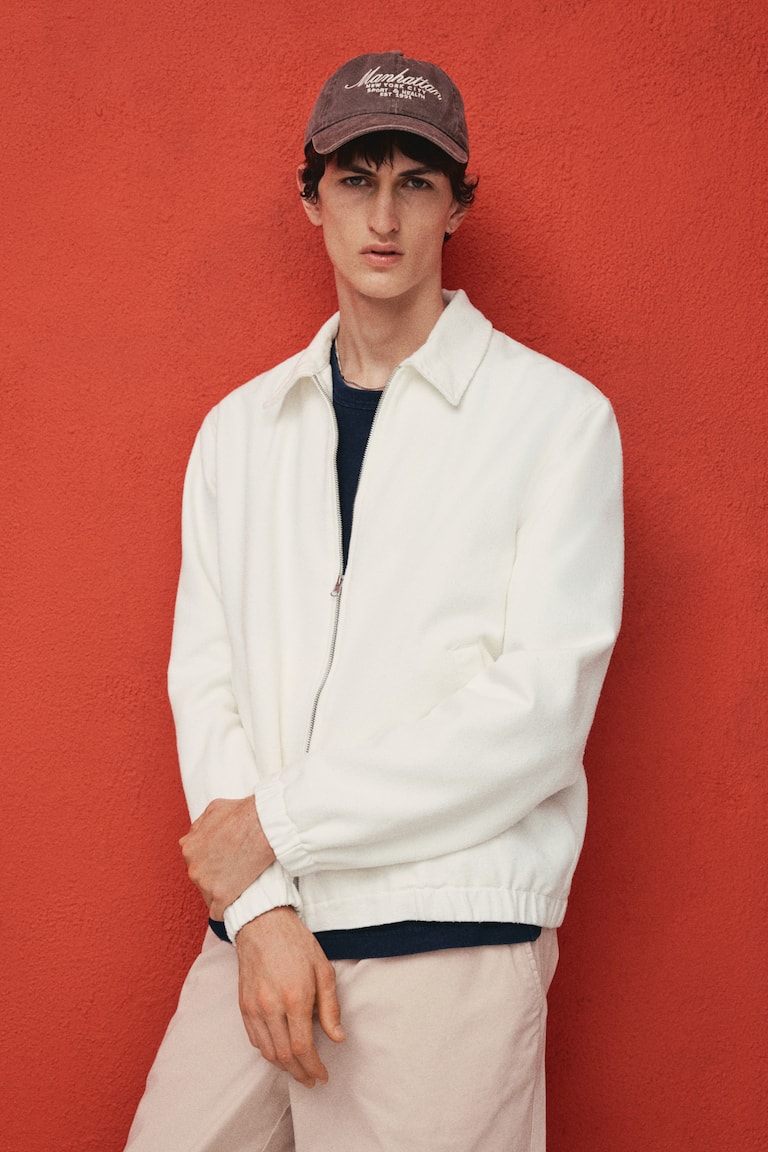 Regular Fit Denim Jacket - White - Men | H&M US