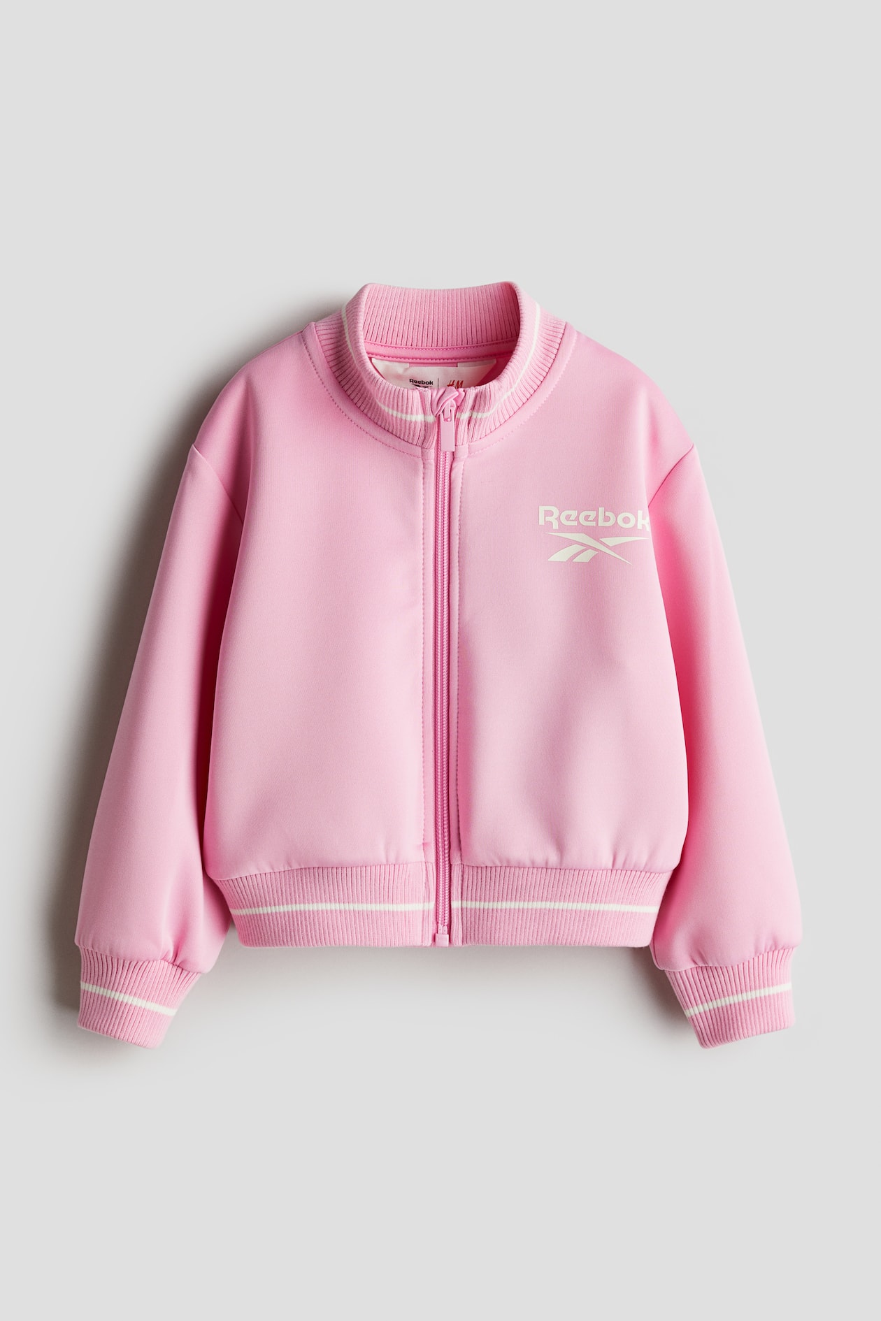 Pink/Reebok Scuba Track Jacket with Printed Motif for kids | H&M CA