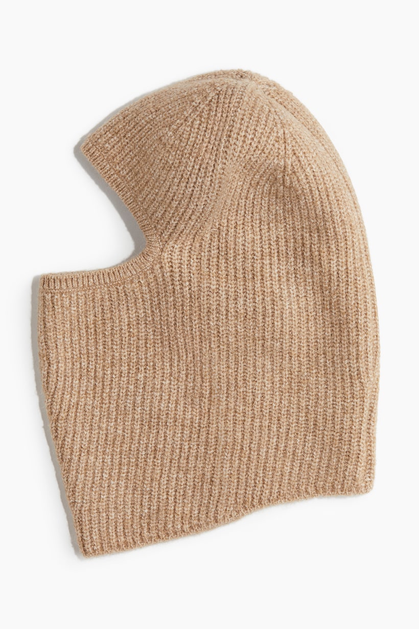 Rib-knit Balaclava - Beige - Men | H&M US