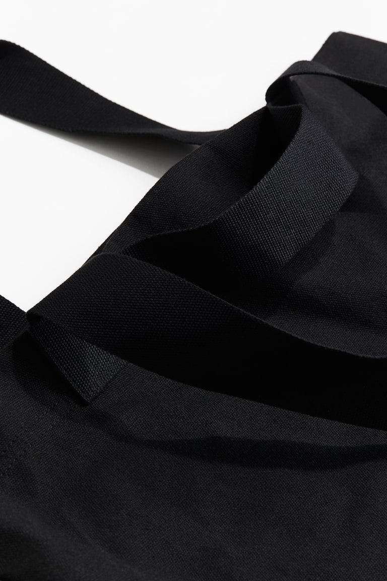 Women's Black Canvas Tote Bag | H&M US