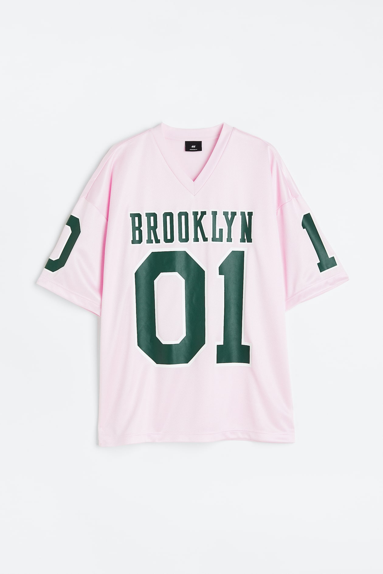 Painokuvallinen mesh-T-paita Oversized Fit - Vaaleanroosa/Brooklyn ...