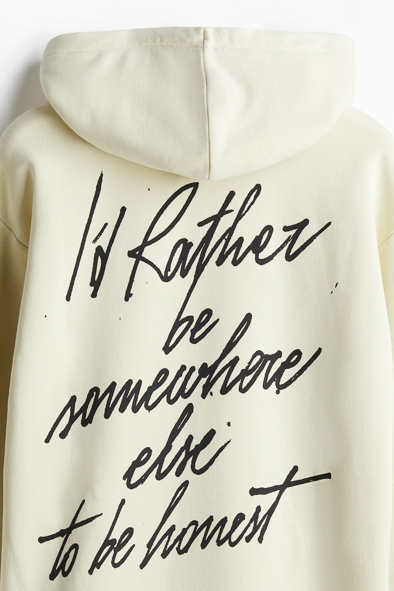 Bedruckter Hoodie in Oversized Fit - Hellbeige/Somewhere Else - Men | H ...