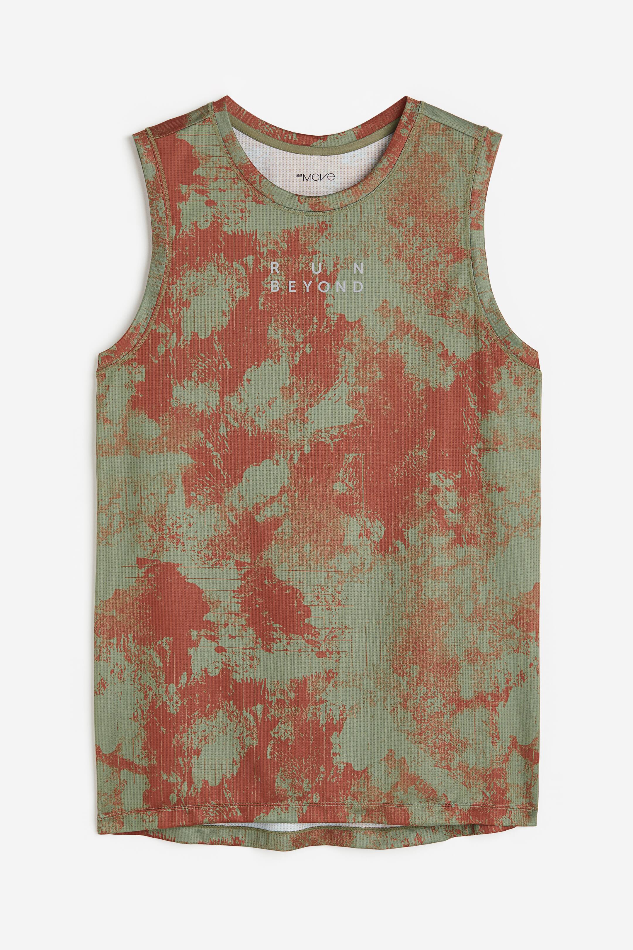 DryMove™ Running vest top - Khaki green/Brown - Men | H&M HK